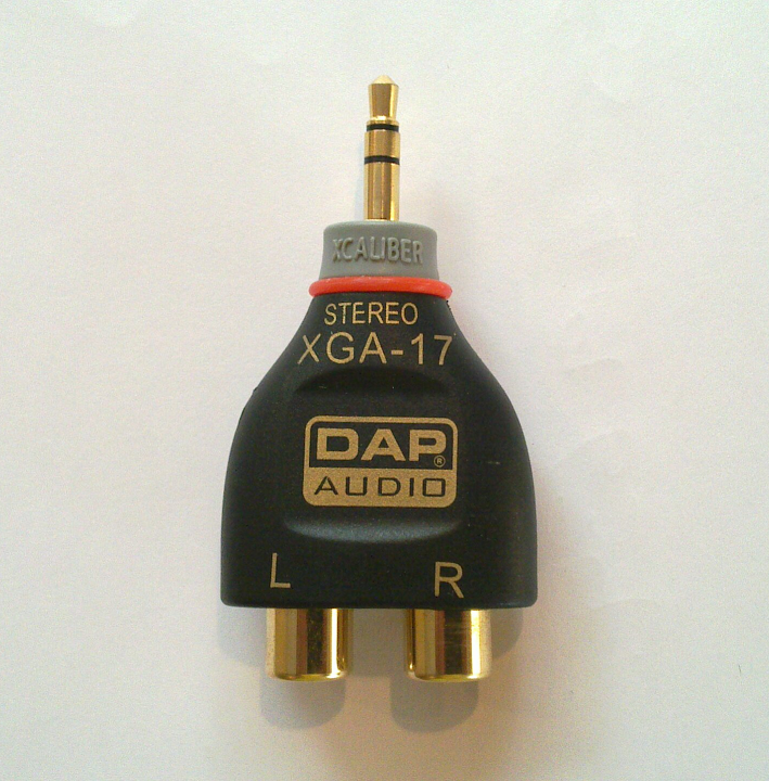 Xcaliber 3.5mm Stereo Jack Plug to Dual RCA Jack Sockets Each